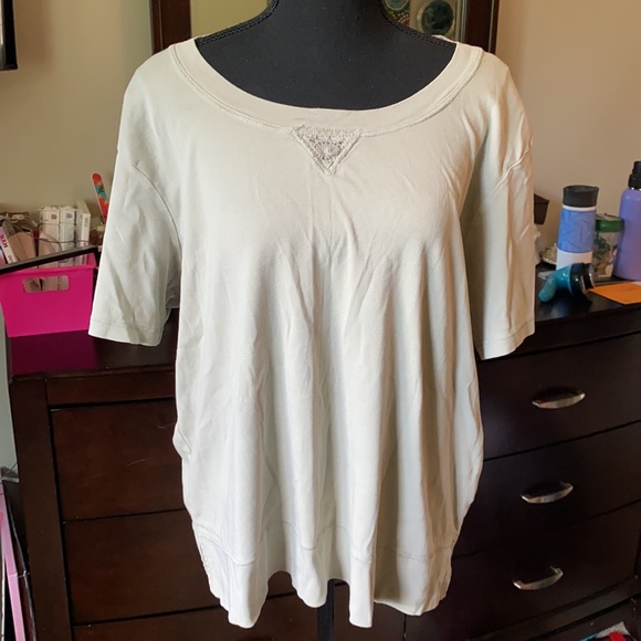 J. Jill | Tops | Jjill 2x 0 Cotton Short Sleeved Shirt | Poshmark